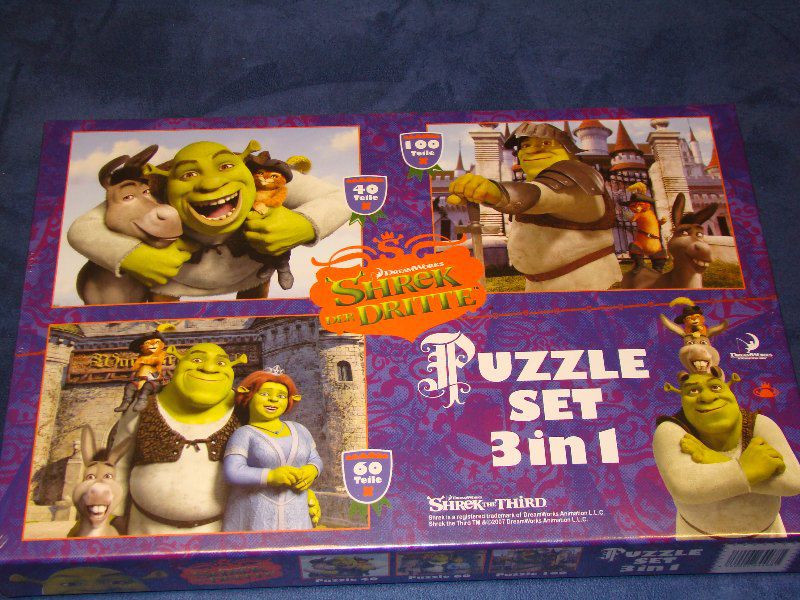 Shrek Puzzle 3 v 1 | Kokiskashop.cz